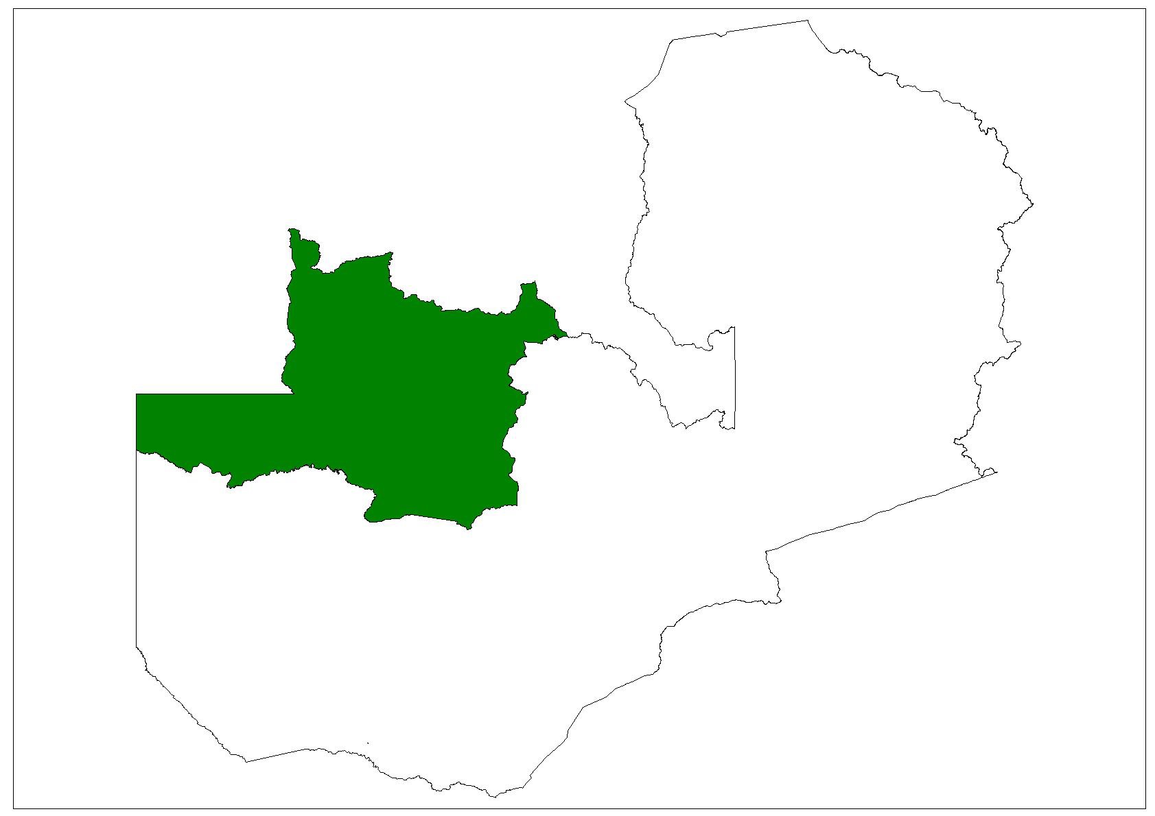 North Western Province – Zambian Maps And Places